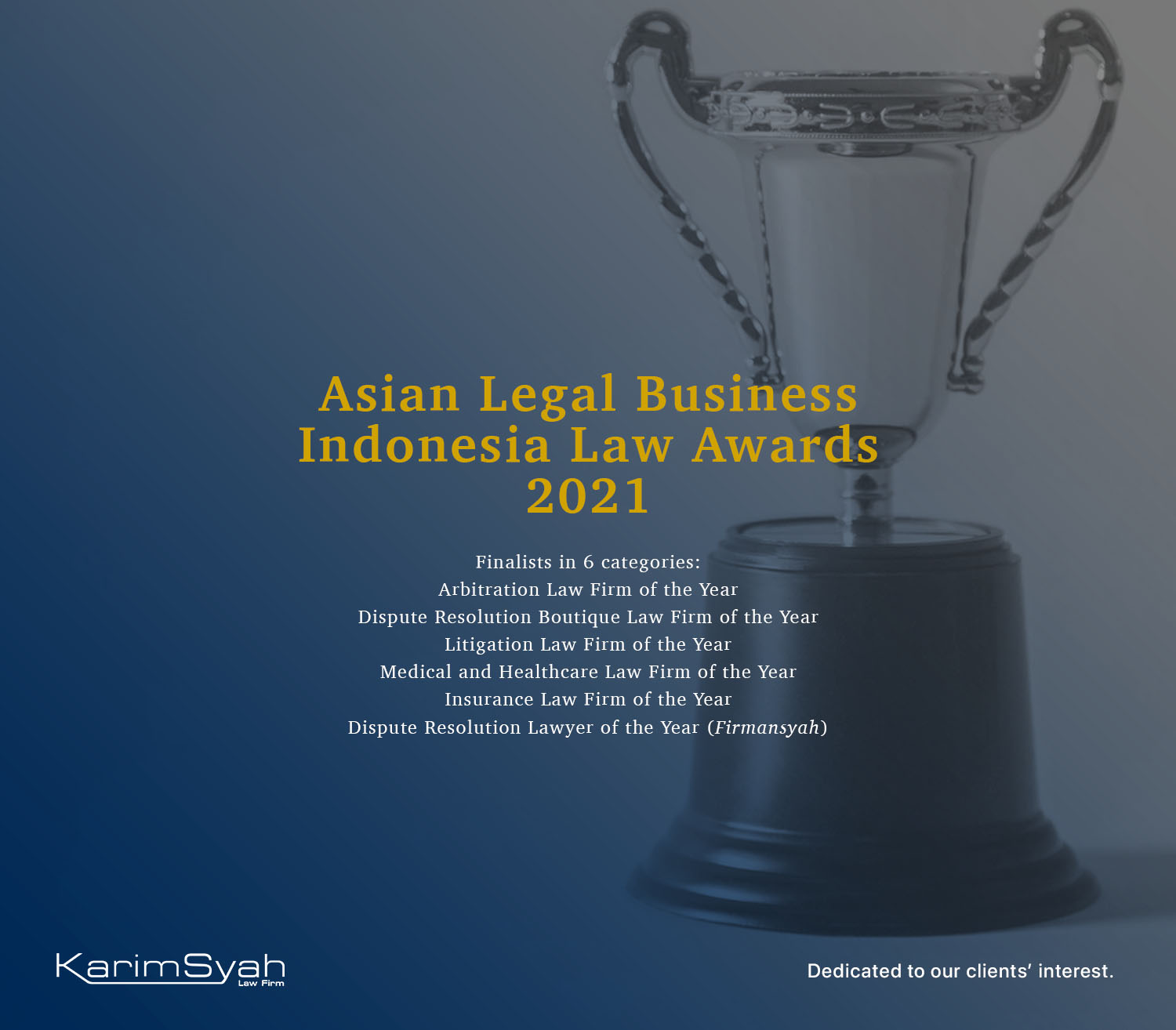KarimSyah nominated in 6 awards for ALB Indonesia Law Awards 2021 ...
